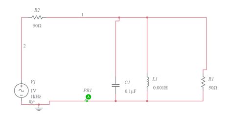 Lcr Parallel Circuit Multisim Live