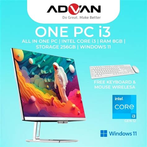 Jual Advan One PC Intel Core I3 Gen 12 Advan All In One PC AIO Shopee Indonesia