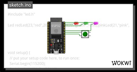 2c对象编程任务放进class Wokwi Esp32 Stm32 Arduino Simulator