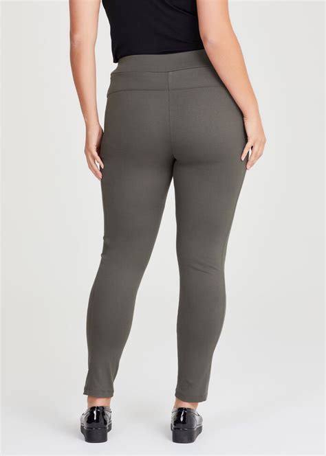Shop Plus Size Tall Ponte Fundamental Pant Green Taking Shape Au