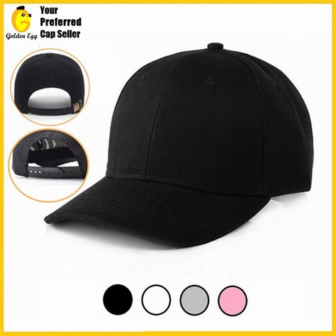 Gec Topi Kosong Topi Putih Topi Hitam Topi Besbol Baseball Cap Plain