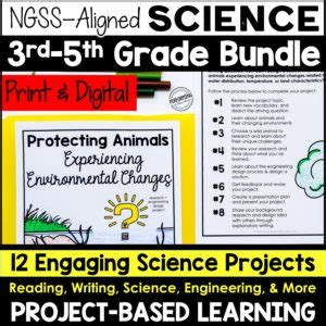 4th Grade PBL Science Weathering Erosion NGSS Data Graphing