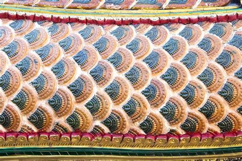 Seamless Patterns Wall Of Serpent Scale Skin In Temple Abstract Brown