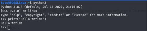 Getting Started With Python Foss Linux