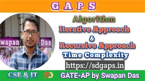 14 Iterative Recursive Approach For Algorithm Time Complexity Algorithm Gate Algorithm