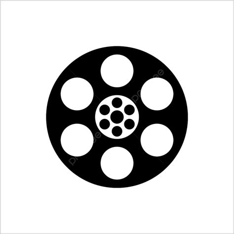Film Reel Icon Black And White