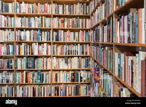 Shelves In A Second Hand Book Shop Filled With Books And More Books On