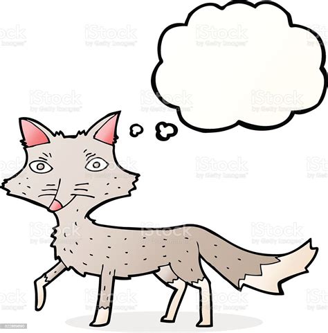 말풍선이 있는 작은 Wolf 만화 캐릭터 개에 대한 스톡 벡터 아트 및 기타 이미지 개 그리기 낙서 드로잉 Istock