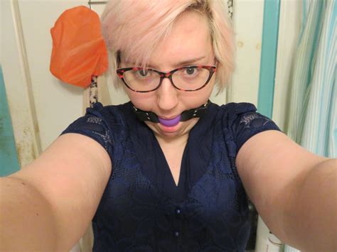Ball Gag Selfie 1 By Kinkykierst On Deviantart