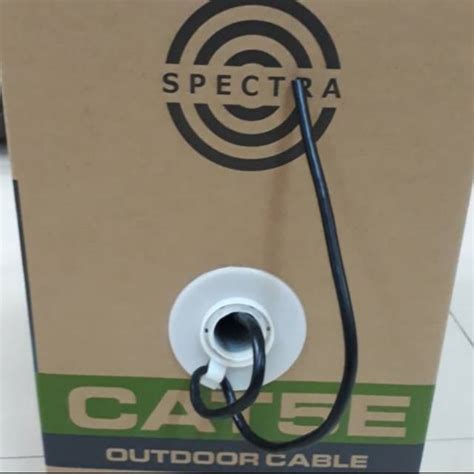 Jual Kabel Lan Spectra FTP Cat 5e Outdoor 305 Meter Cat5e Shopee