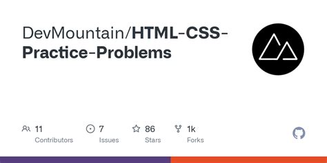Github Devmountainhtml Css Practice Problems