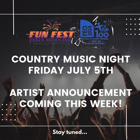 Essex Fun Fest Saddle Up Country Music Fans The Essex