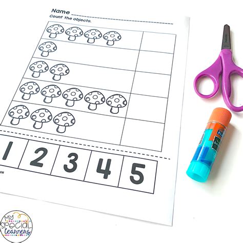 Differentiated Fall Math Worksheets For Elementary Special