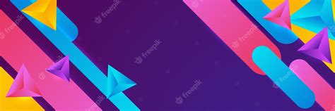 Premium Vector Abstract Colorful Banner Background Color Gradient