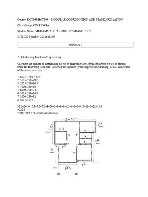 Interlocking Block Working Drawing Pdf
