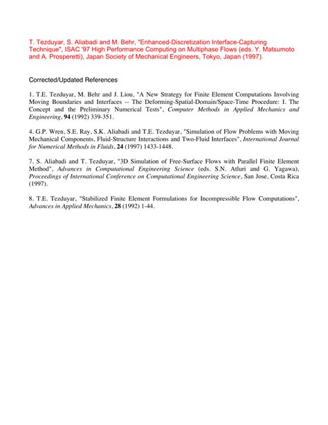 Pdf Enhanced Discretization Interface Capturing Technique