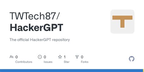 Github Twtech87hackergpt The Official Hackergpt Repository