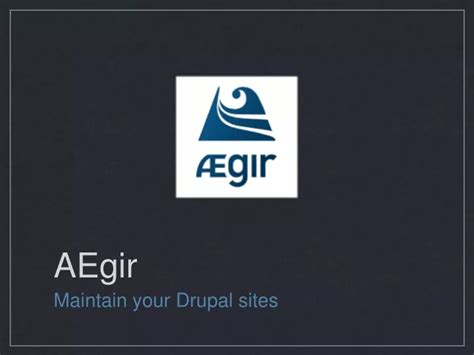 Ppt Aegir Powerpoint Presentation Free Download Id9717962