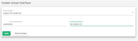 Network Virtual Interface Create