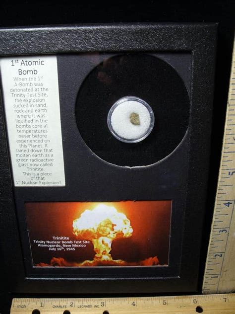 Atomic Bomb Trinitite Sample 082723p The Stones And Bones Collection