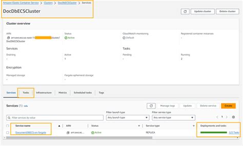 build containerized applications for amazon documentdb that run on