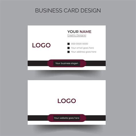 Plantilla de diseño de tarjetas de visita corporativas Vector Premium