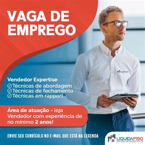 Trabalhe Conosco Loja Liquida Piso