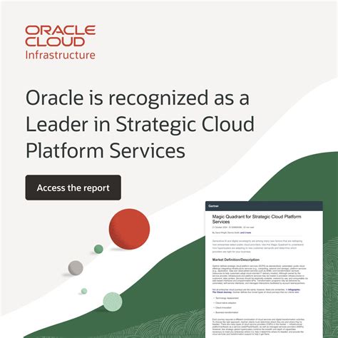 Oracle Is A Leader In The Gartner® Magic Quadrant™ For Strategic Cloud