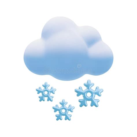 Vector Cartoon 3d Snow Storm Weather Icon Cute 3d Render Of Dark Cloud