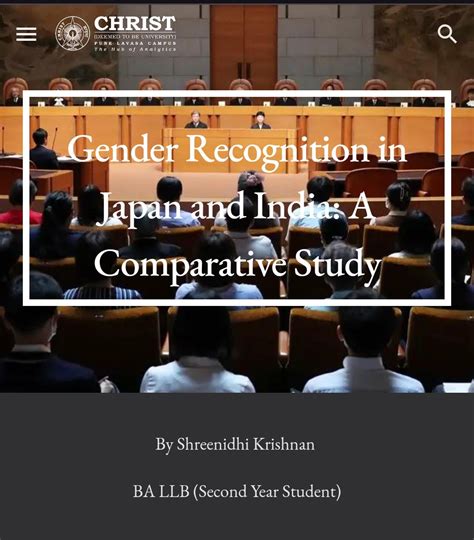 Shreenidhi Krishnan On Linkedin Legallabyrinth Genderrecognition