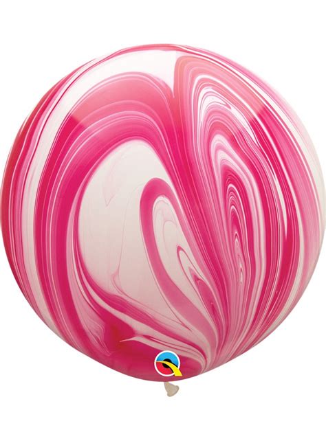 Balão Gigante Marmorizado Rosa E Branco 30 Polegadas