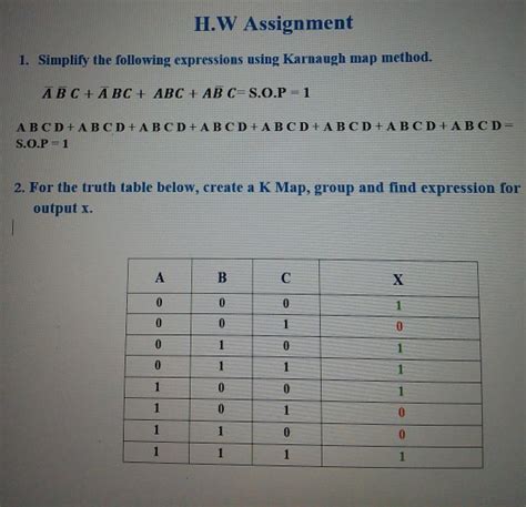 Solved Hw Assignment 1 Simplify The Following Expressions