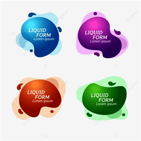 Gradient Liquid Abstract Vector Art Png Gradient Abstract Flowing