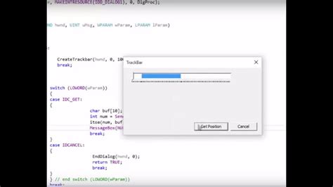 C WinApi Создаем TrackBar YouTube