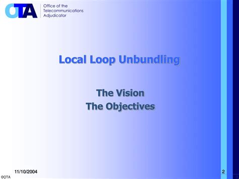 Ppt Local Loop Unbundling Powerpoint Presentation Free Download Id3772789