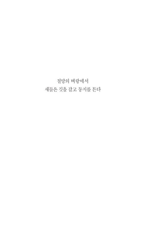 알라딘 미리보기 절망의 벼랑에서 새들은 깃을 갈고 둥지를 튼다