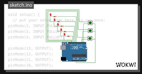 Uji Coba Wokwi ESP32 STM32 Arduino Simulator