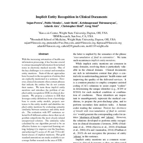 Implicit Entity Recognition In Clinical Documents Acl Anthology