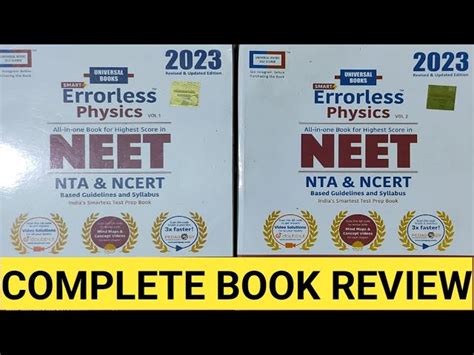 Errorless Physics 2023 Best Book For Neet 2023 54 Off