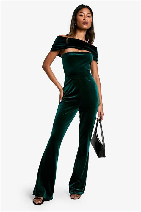 Asymmetric Wide Leg Jumpsuit Boohoo Usa