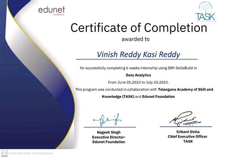 vinish reddy kasireddy on linkedin task edunet da data analytics