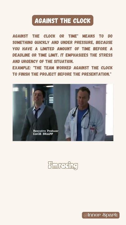 Learn Idioms With Movies 🎬 Against The Clock In Real Life Context