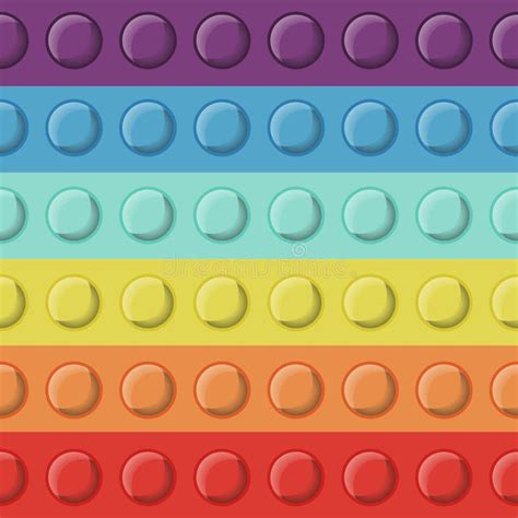 Funny Pop It Fidget Sensory Toy Jump Seamless Pattern Background