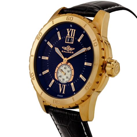 Balmer DB9 men's Swiss luxury watch, textured dial, Ronda 6004.B ...
