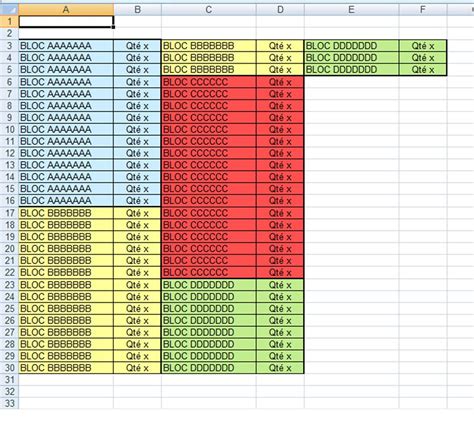 [toutes Versions] Coller Plusieurs Blocs à La Suite Macros Et Vba Excel