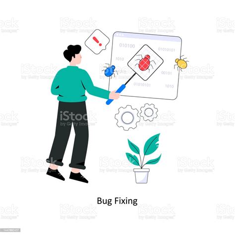 버그 수정 플랫 스타일 디자인 벡터 그림입니다 스톡 일러스트레이션 0명에 대한 스톡 벡터 아트 및 기타 이미지 0명 개발 검증 Istock