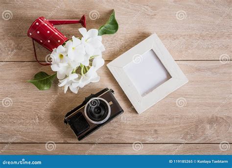 Blank Notebook And Picture Frame Stock Image Image Of Thailand White