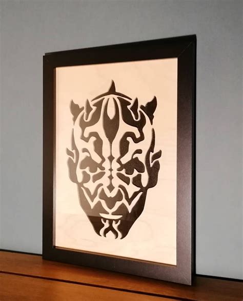 Darth Maul Wooden Wall Art Etsy