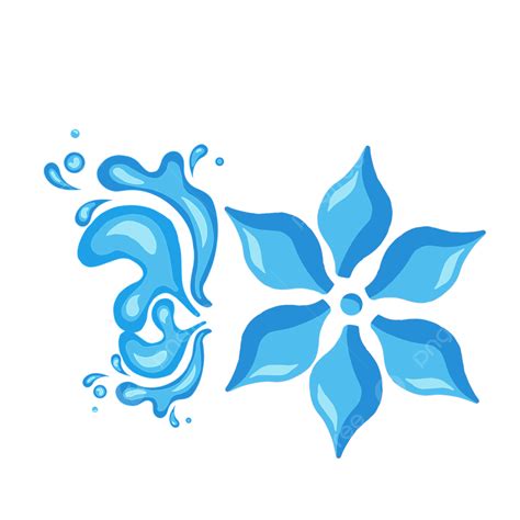 藍色水花泰國潑水節慶典 慶祝 典禮 外國素材圖案，psd和png圖片免費下載
