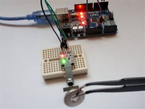 Magnet Polarity Detection Using Visuino Arduino
